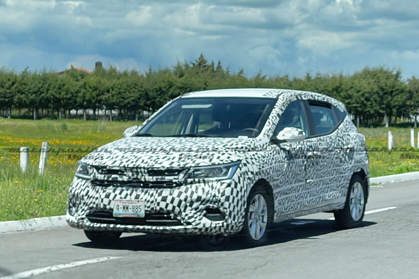 Chevrolet Aveo Hatchback 2023, foto espía en México